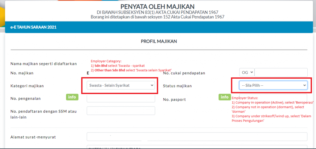 How to use LHDN E-filing platform to file Borang E to LHDN - CLPC Group