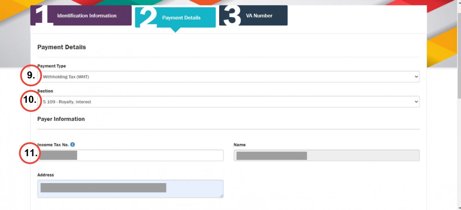 Generating Virtual Account Number through E-TT to make Withholding Tax ...