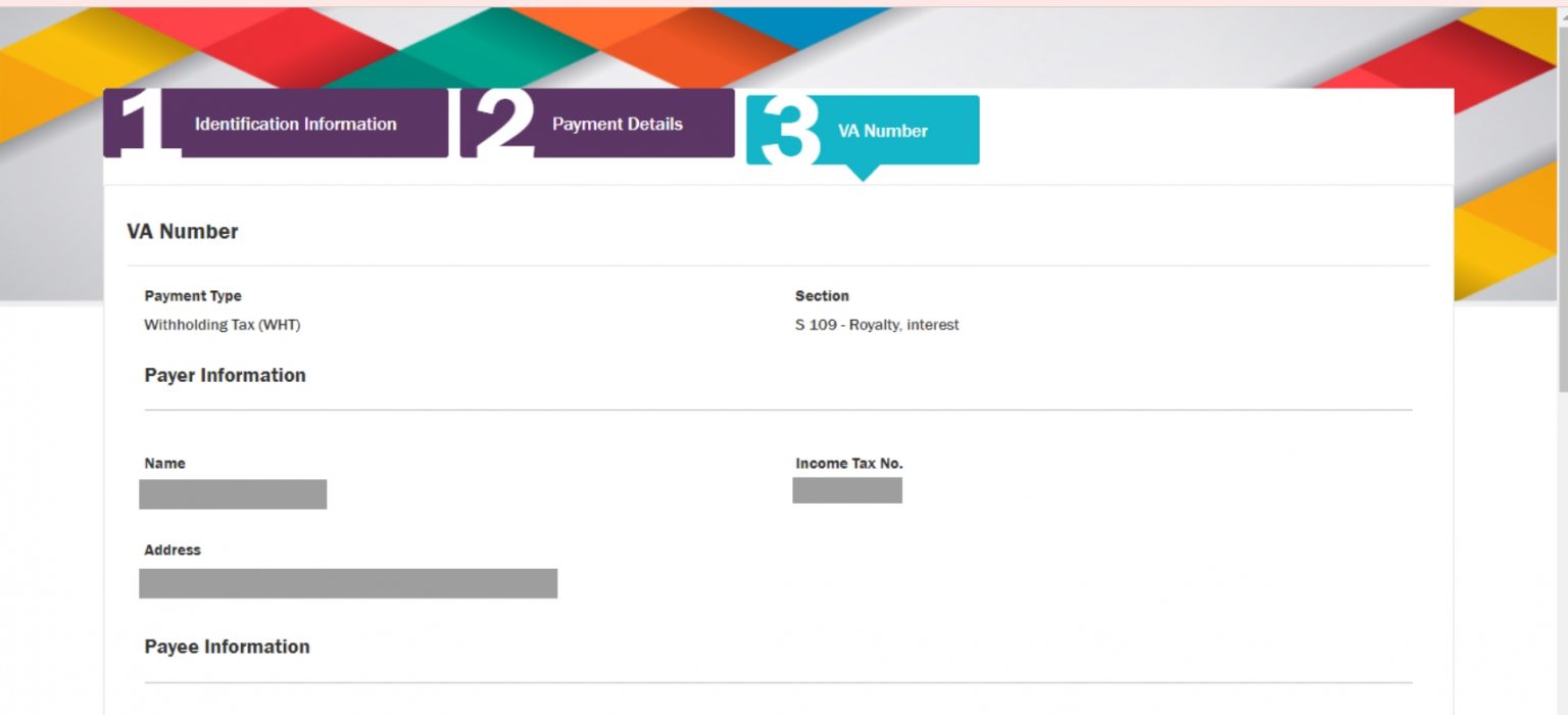 Generating Virtual Account Number through E-TT to make Withholding Tax ...