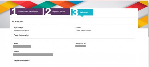 Generating Virtual Account Number through E-TT to make Withholding Tax ...