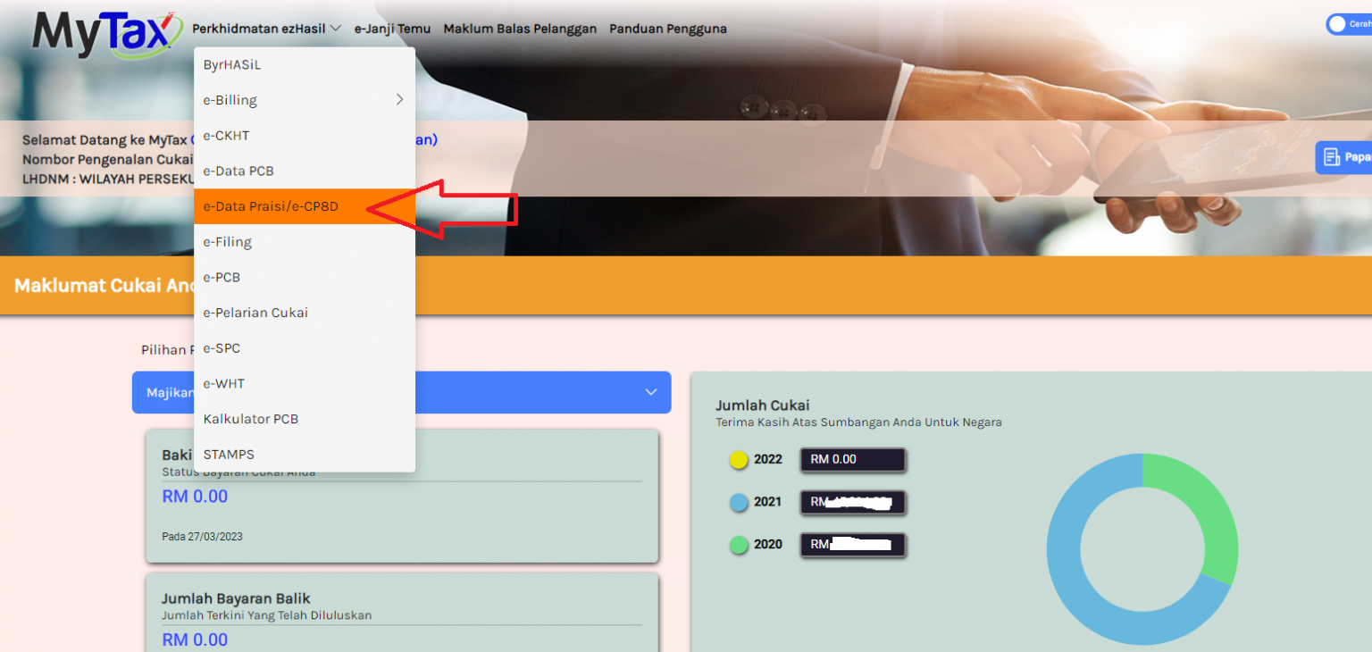 How To Use File Cp8d Via E Cp8d In Mytax Platform Clpc Group