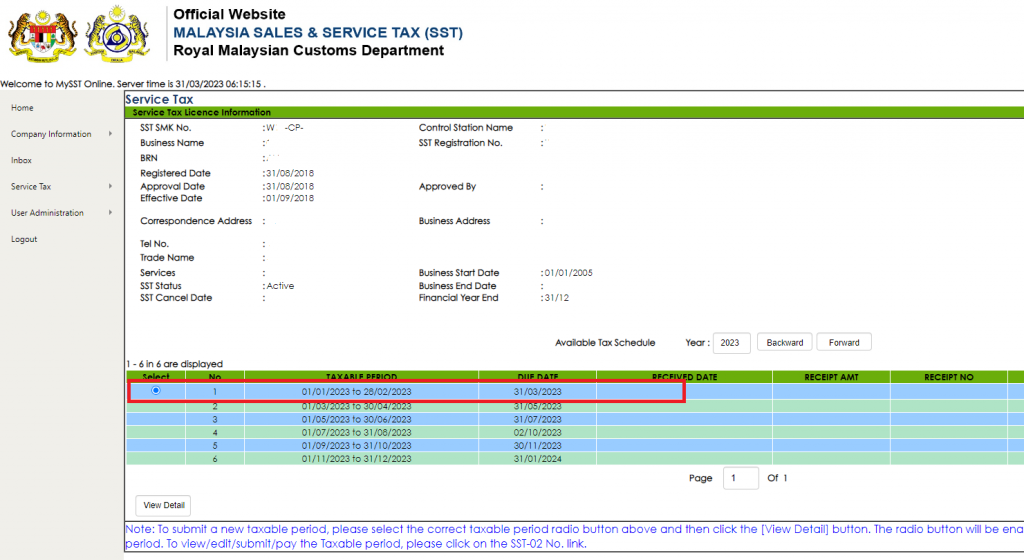 How to submit SST-02 Form (Service Tax) to Royal Custom Malaysia - CLPC ...